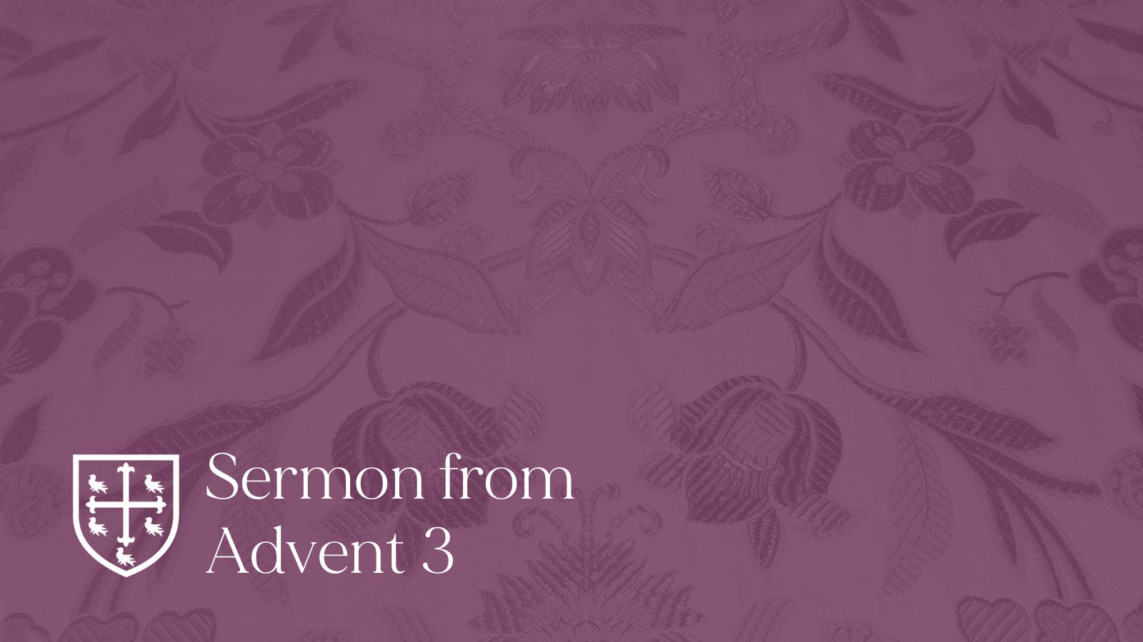 Advent 3 - Sermon | St. Edward's Episcopal Church, Mount Dora, FL